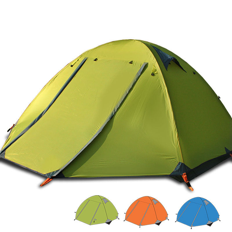 Triple Double Double Double Door Aluminum Pole Camping Tent – Blue ...