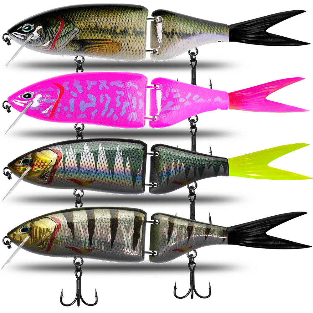 Luya Floating Multi-section Swimming Bait Raw Bait Hard Bait Bass Dog ...
