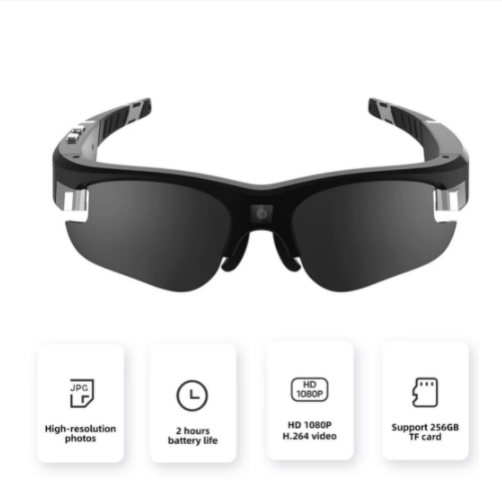 True HD 2 Million Camera H.264 Video Polarized Riding Smart Glasses ...