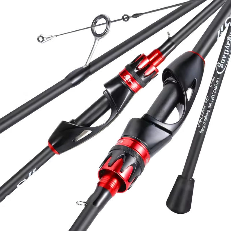 UltraLight Carbon Fiber Spinning & Casting Fishing Rod – Blue Force Sports