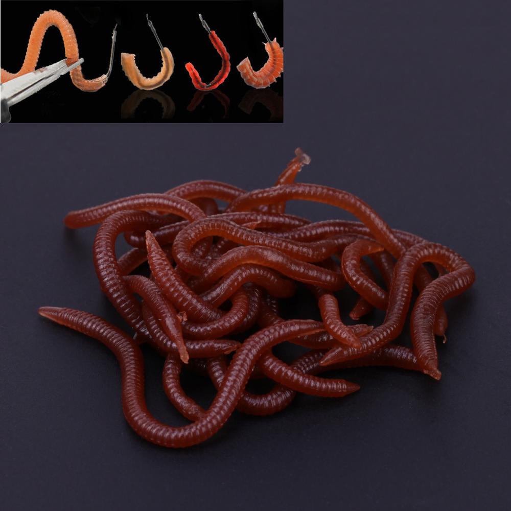 Dark Red Worms Fishing Lure | Blue Force Sports