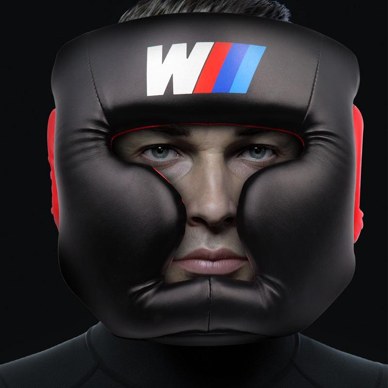 RED/BLACK Closed Type Boxing Head Guard – Blue Force Sports